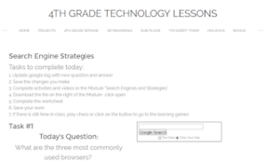 4th Grade Technology Lessons and Activities