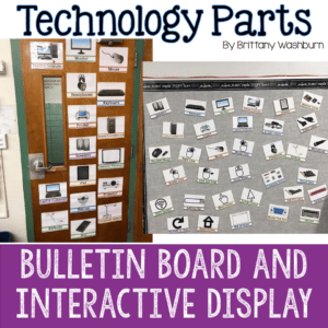 Technology Parts with Labels Display or Bulletin Board