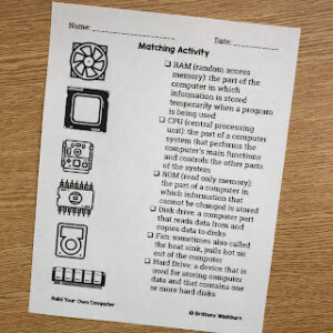 Build Your Own Computer Paper Activity
