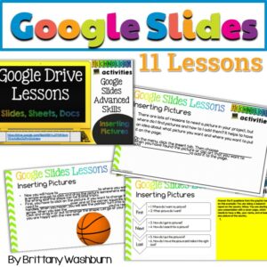 Google Slides Lessons - 11 Lesson Complete Unit