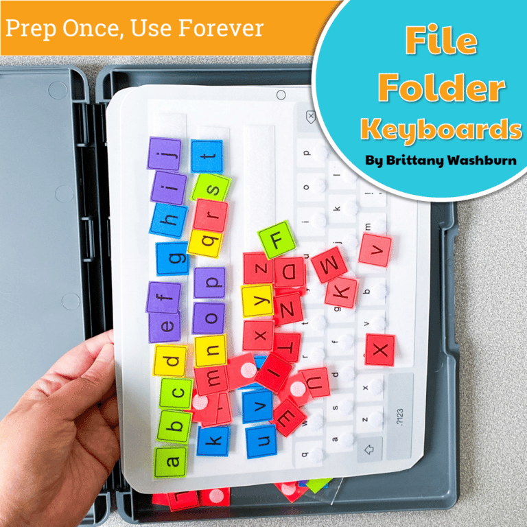 File Folder Keyboard Activities