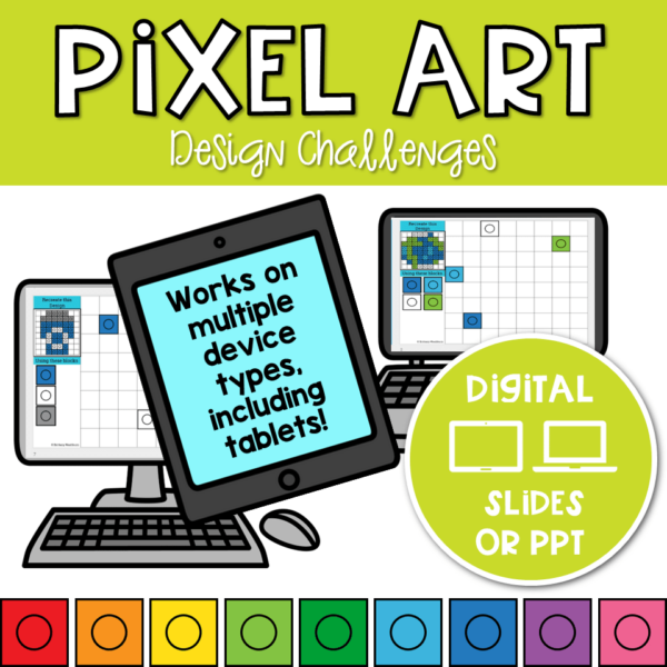 Earth Day Digital Pixel Art STEM Challenges