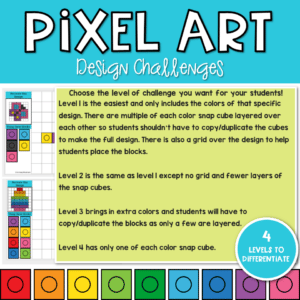 Easter Digital Pixel Art STEM Challenges