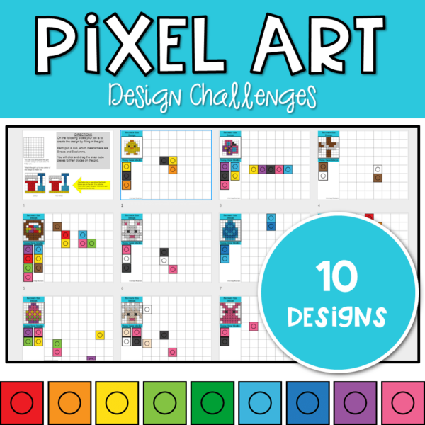 Easter Digital Pixel Art STEM Challenges