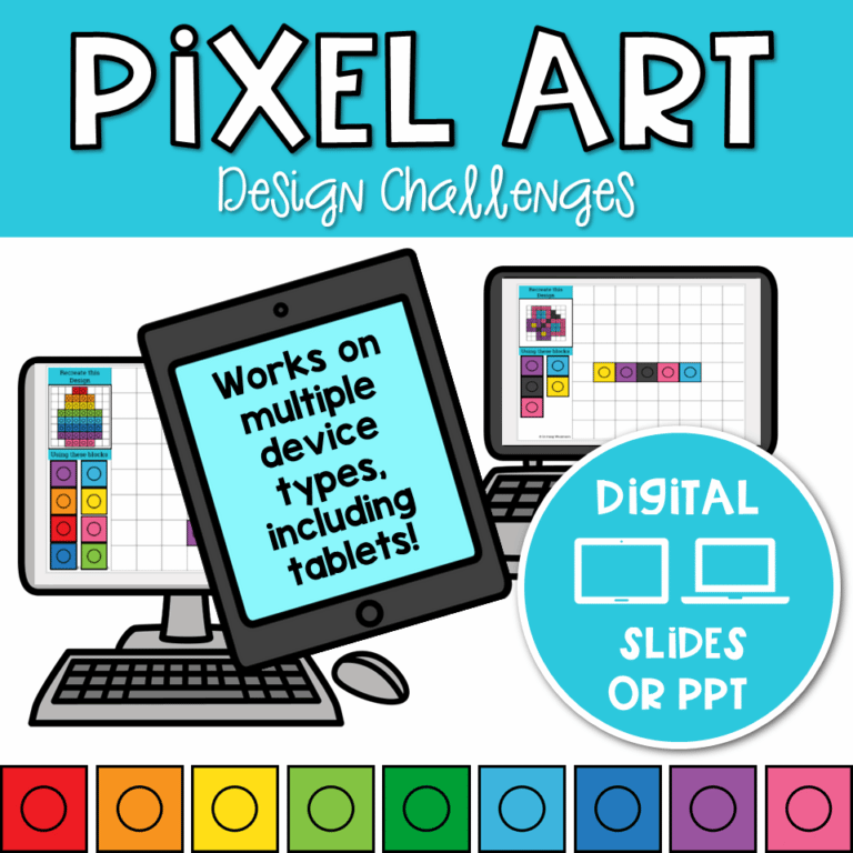 Easter Digital Pixel Art STEM Challenges