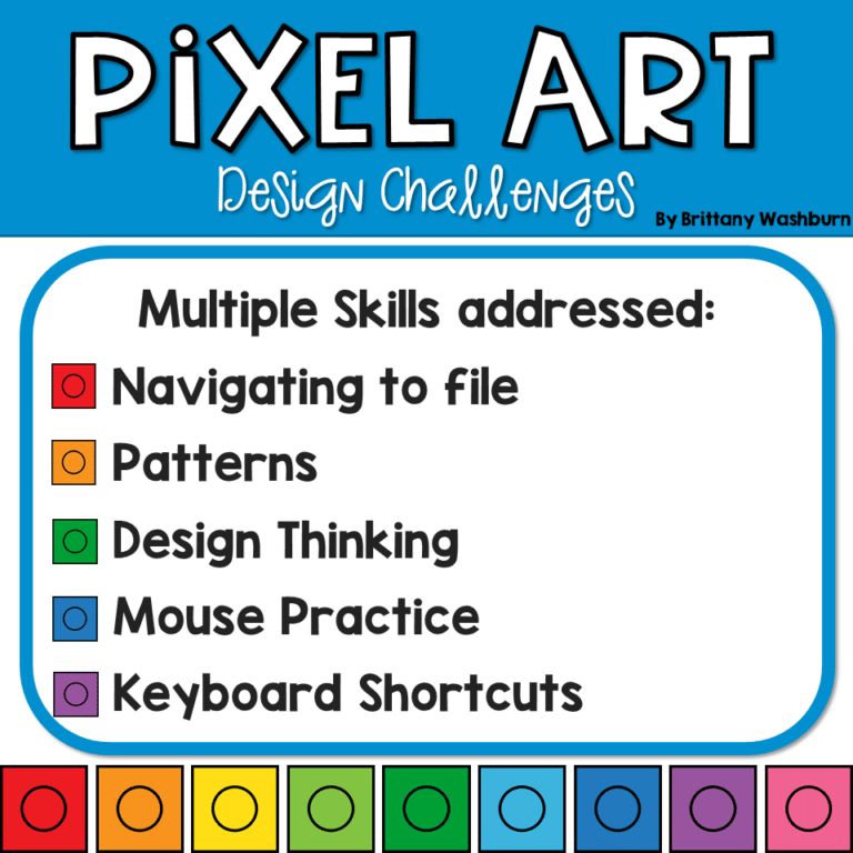 Easter Digital Pixel Art STEM Challenges