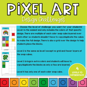 St. Patrick's Day Digital Pixel Art STEM Challenges