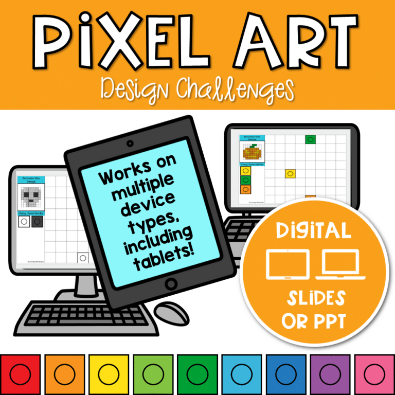 Halloween Digital Pixel Art STEM Challenges