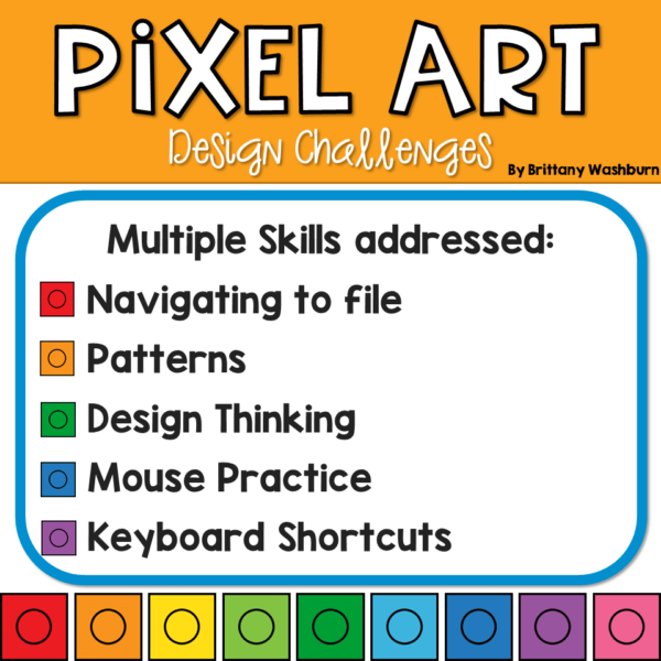 Halloween Digital Pixel Art STEM Challenges