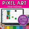 Earth Day Digital Pixel Art STEM Challenges