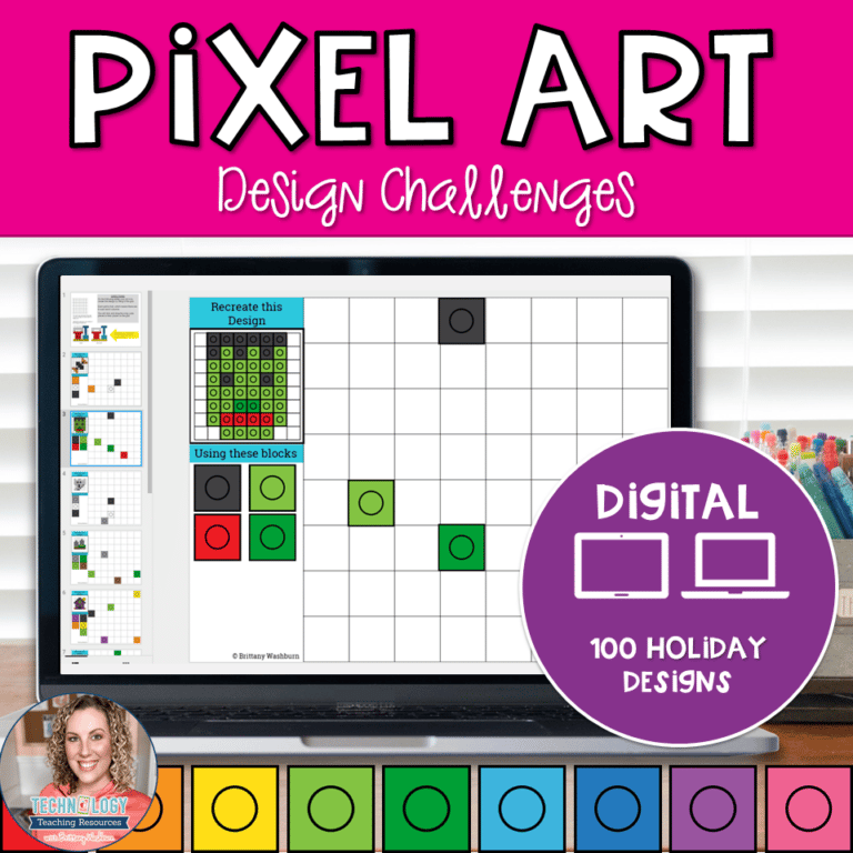 Earth Day Digital Pixel Art STEM Challenges