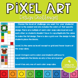 Christmas Digital Pixel Art STEM Challenges