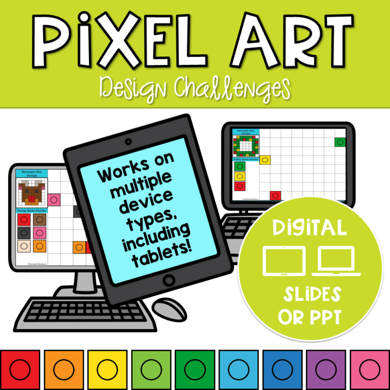Christmas Digital Pixel Art STEM Challenges