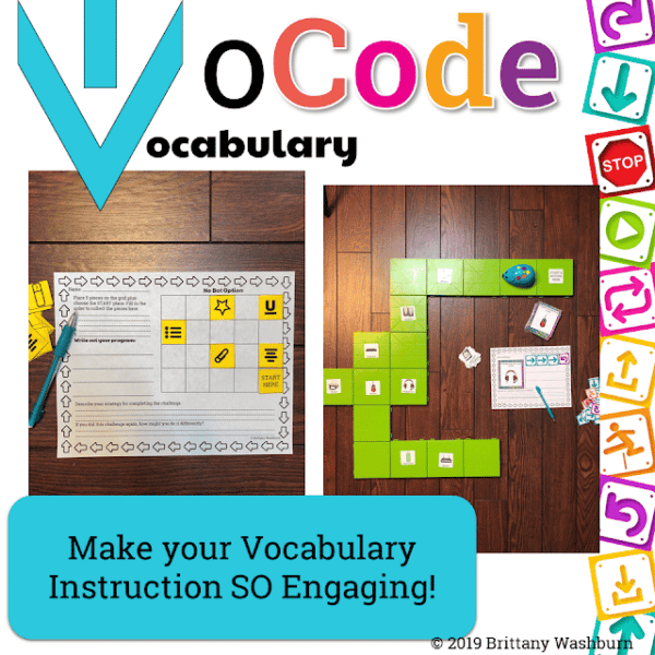 Vocab Coding (VoCode) Activities to Use with Any Coding Robot