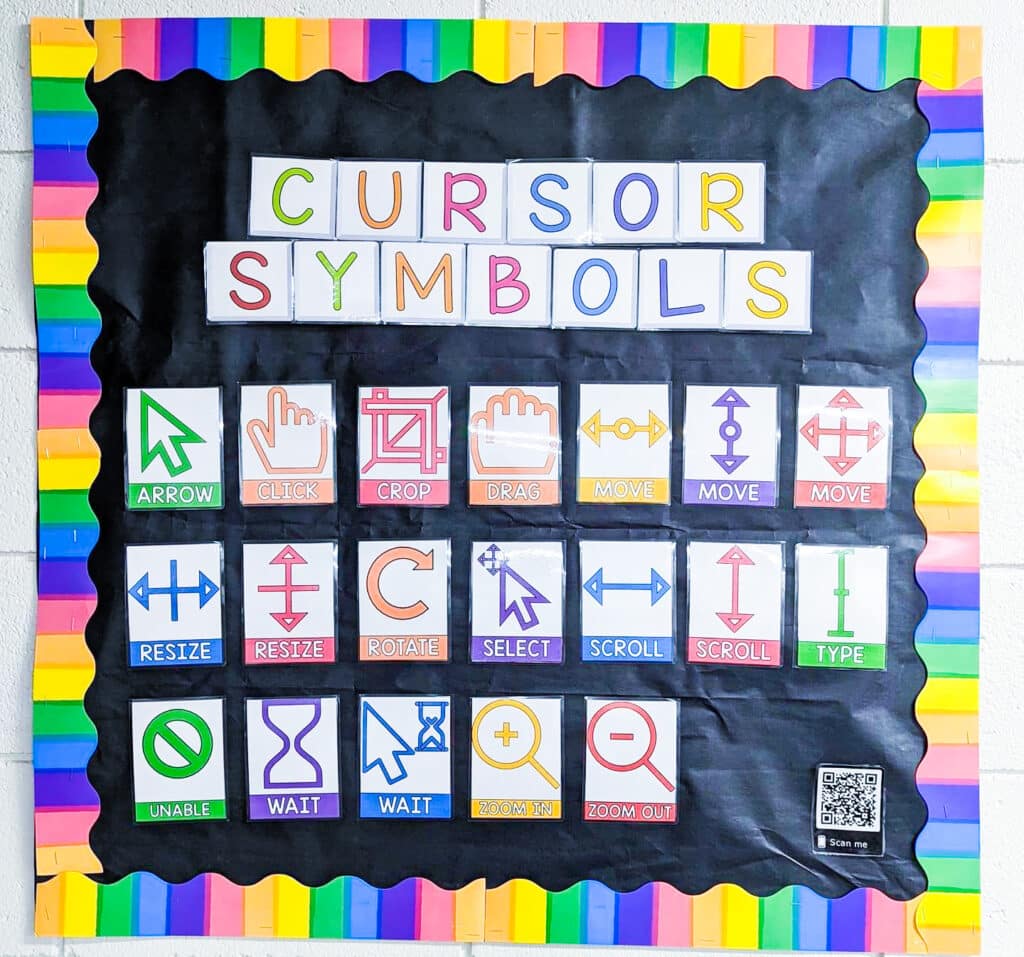 Mouse Cursor Symbols Bulletin Board
