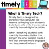 K-1 Timely Tech September Themed Computer Lab Lessons