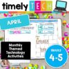 Grades 4-5 Timely Tech: April Themed Computer Lab Lessons