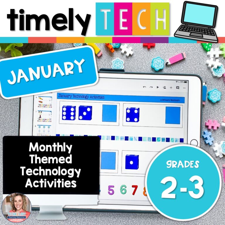 Grades 2-3 Timely Tech: January Themed Computer Lab Lessons