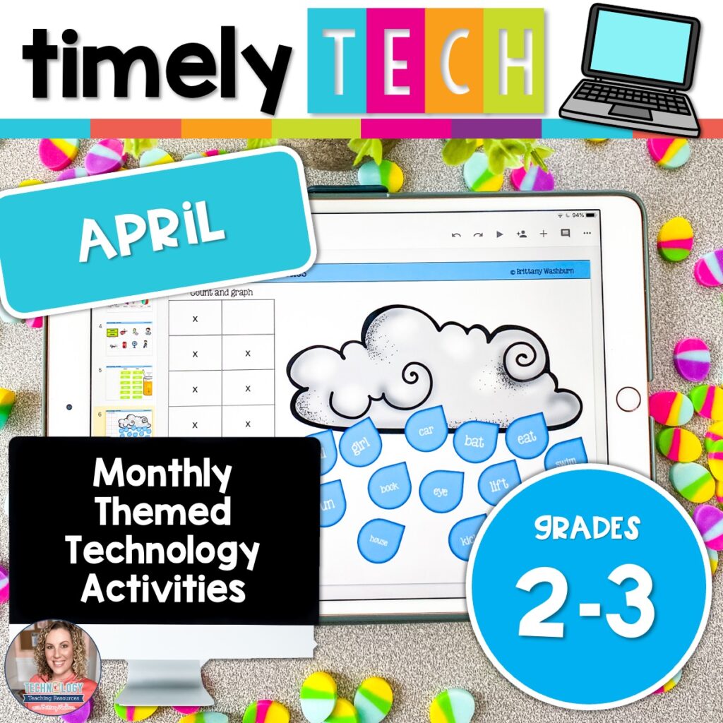 Grades 2-3 Timely Tech: April Themed Computer Lab Lessons