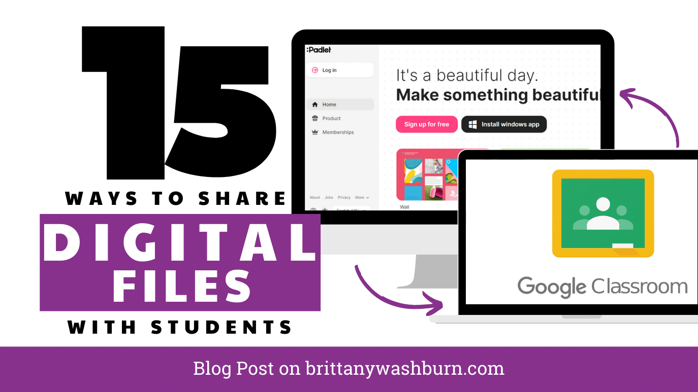 15 Ways to Share Digital Files with Elementary Students