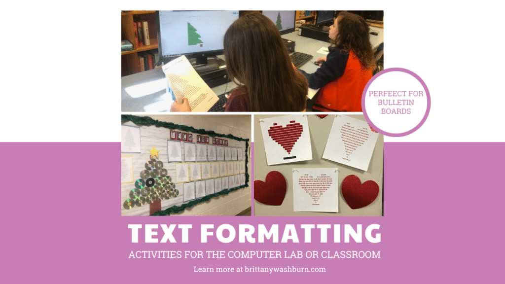 Text Formatting Activities for the Computer Lab or Classroom