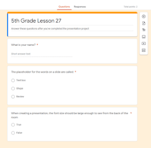 5th Grade Software Lessons for the Computer Lab