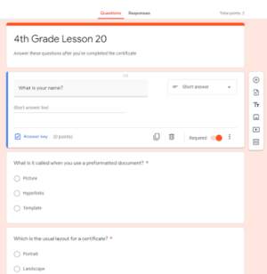 4th Grade Software Lessons for the Computer Lab