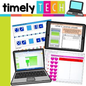 Grades 2-3 Digital Activities Full Year Monthly Themed