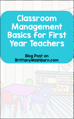 Classroom Management Basics for First Year Teachers