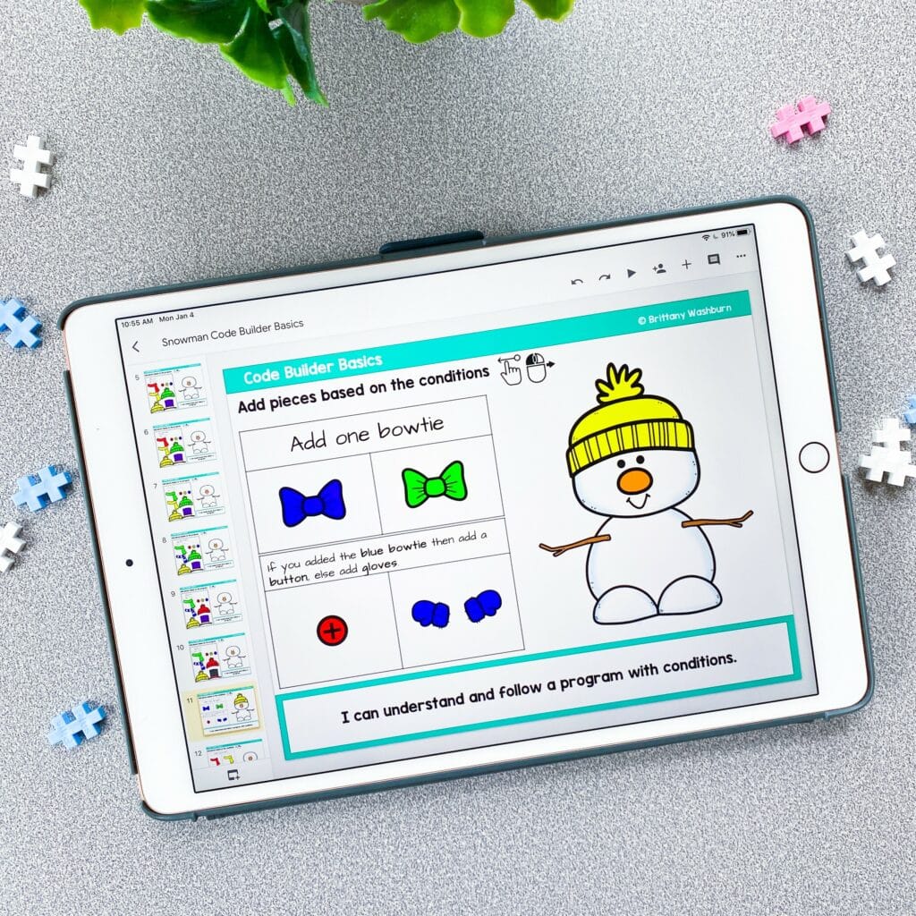 Dress a Snowman - Code Builders Basics