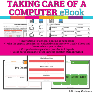 Taking Care of a Computer Booklet