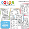 Technology Color By Trackpad Gestures Printable Worksheets