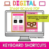 Keyboard Shortcuts Donut Theme Interactive PDF