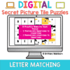 Alphabet Letter Matching Digital Secret Picture Tile Puzzles