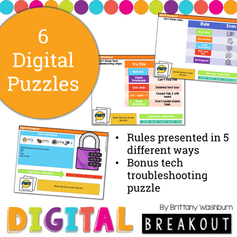 Distance Learning Rules Digital Breakout Challenges
