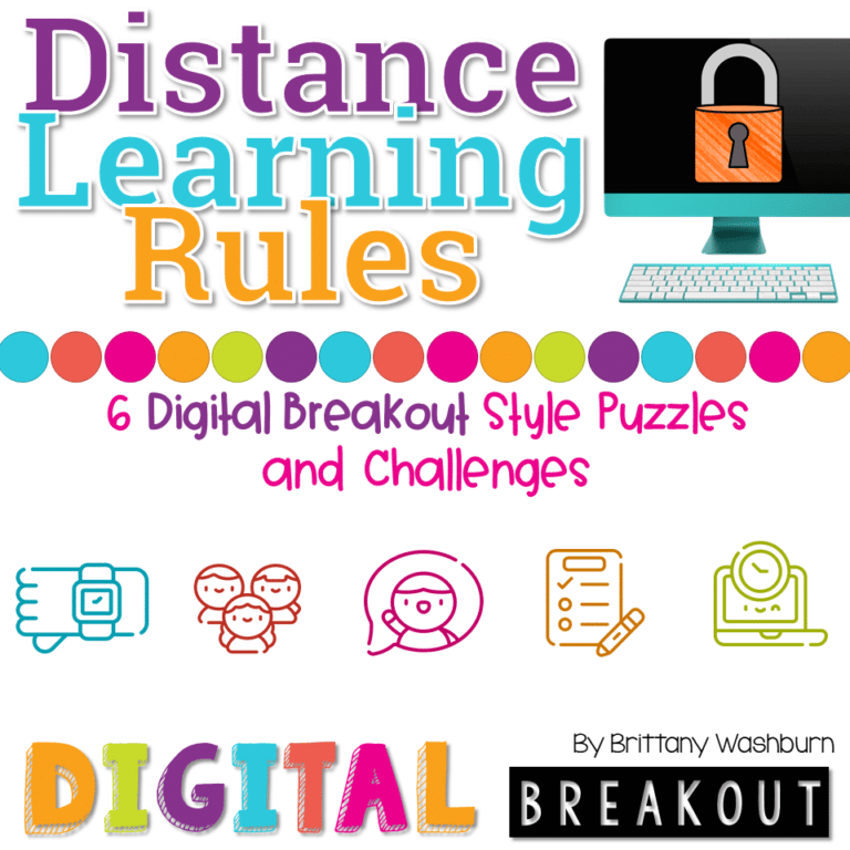 Distance Learning Rules Digital Breakout Challenges