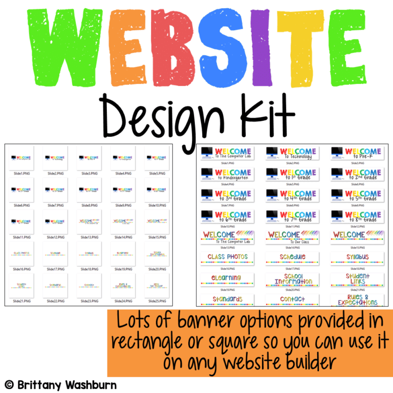 Class Website Design Kit Technology Theme
