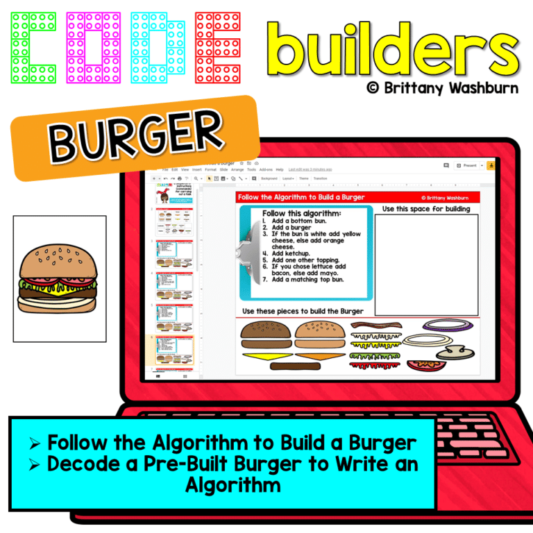 Burger Code Builders - Algorithm and Decomposing Digital Activities
