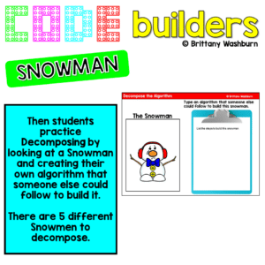 Snowman Code Builders Digital Activities