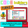 Turkey Code Builders Digital Activities Thanksgiving Computer Science