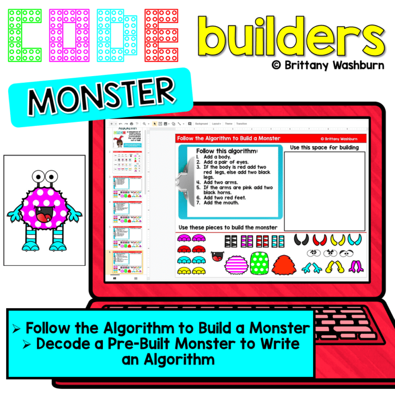 Monsters Code Builders Digital Activities