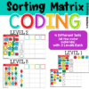 Sorting Matrix Coding - Fine Motor