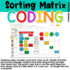 Sorting Matrix Coding - Fine Motor