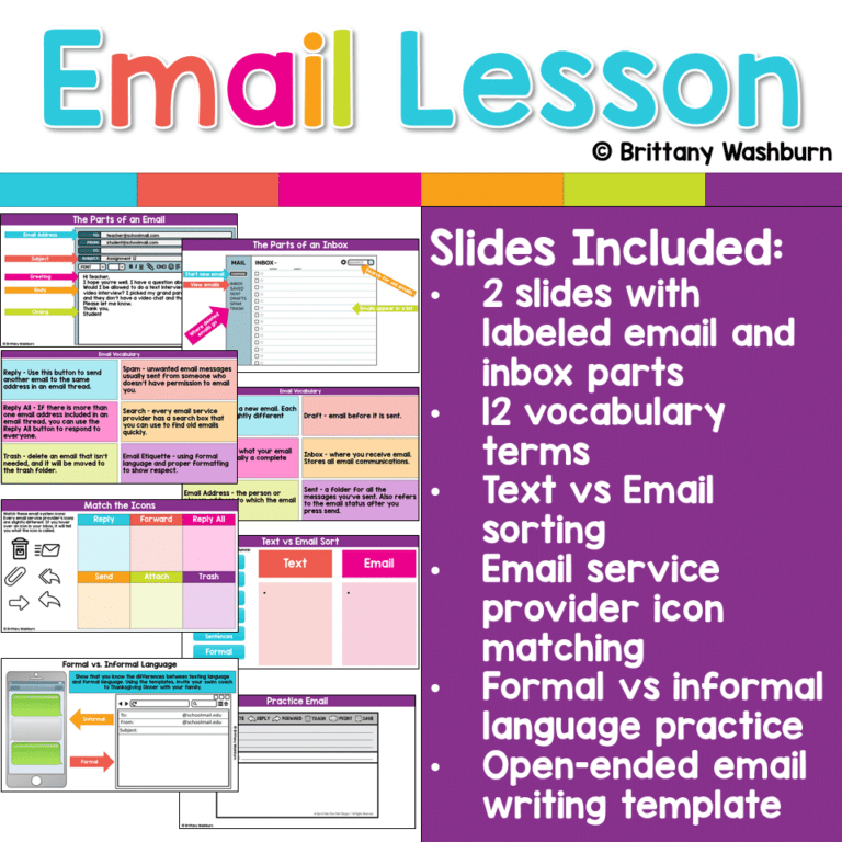 Email Lesson for Elementary Students