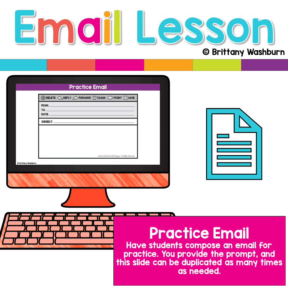 Email Lesson For Elementary Students
