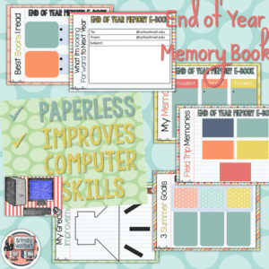End of Year Digital Activities Memory E-book