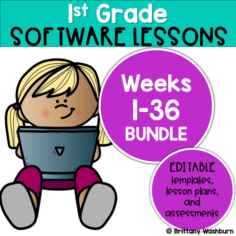 1st Grade Technology Activities Bundle