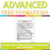 Advanced Keyboarding Text Formatting Activities