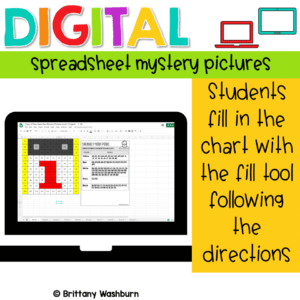 Digital Sheets/Excel Mystery Pictures | New Years Theme