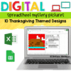 Digital Sheets/Excel Mystery Pictures | Thanksgiving Theme